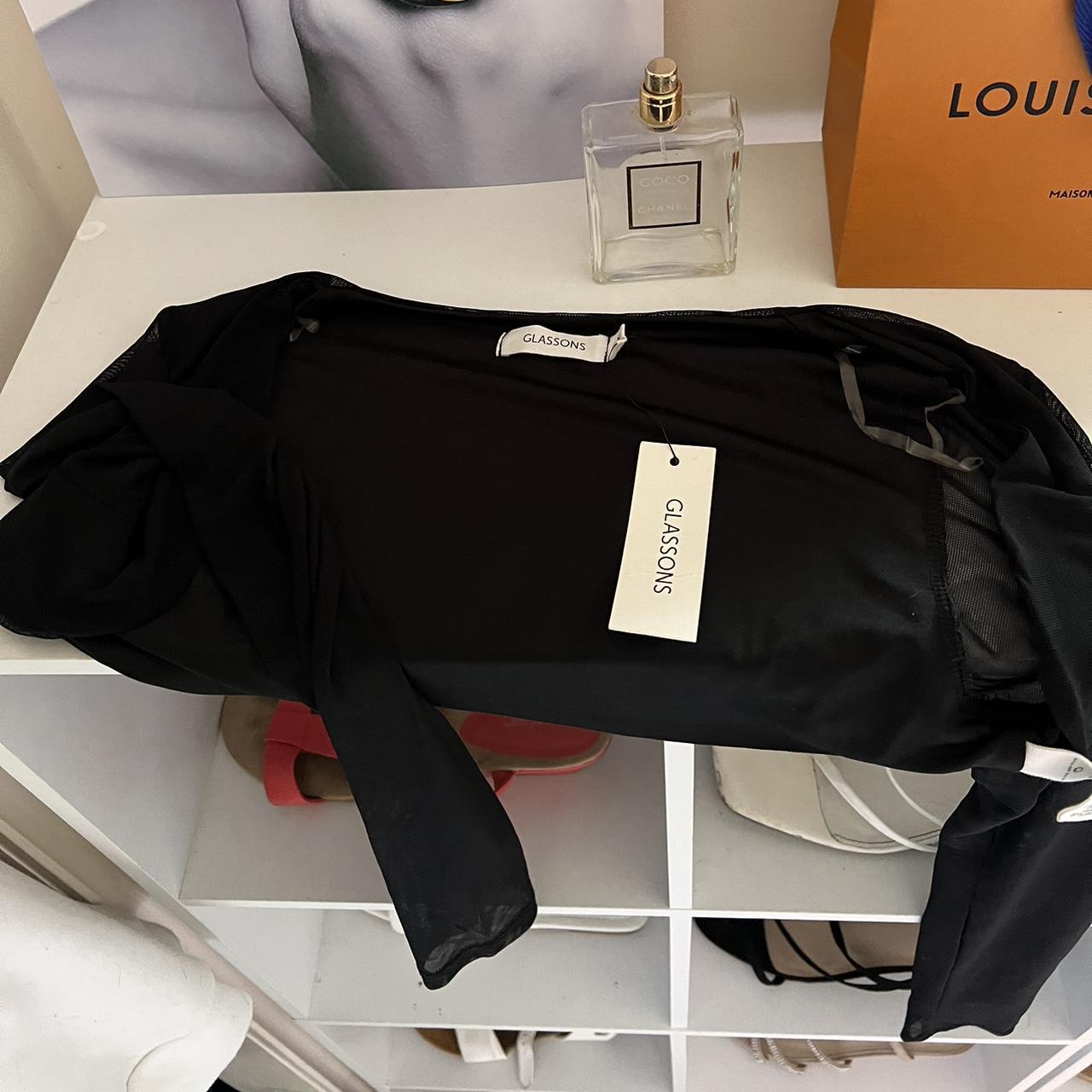 glassons mesh bolero with tags size medium in... - Depop