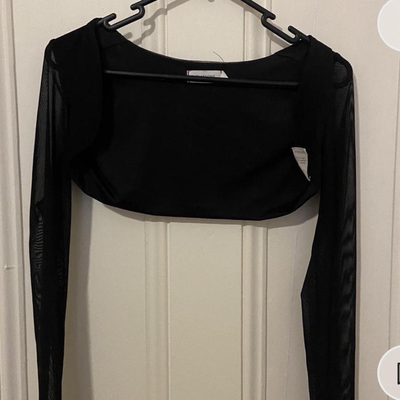 glassons mesh bolero with tags size medium in... - Depop