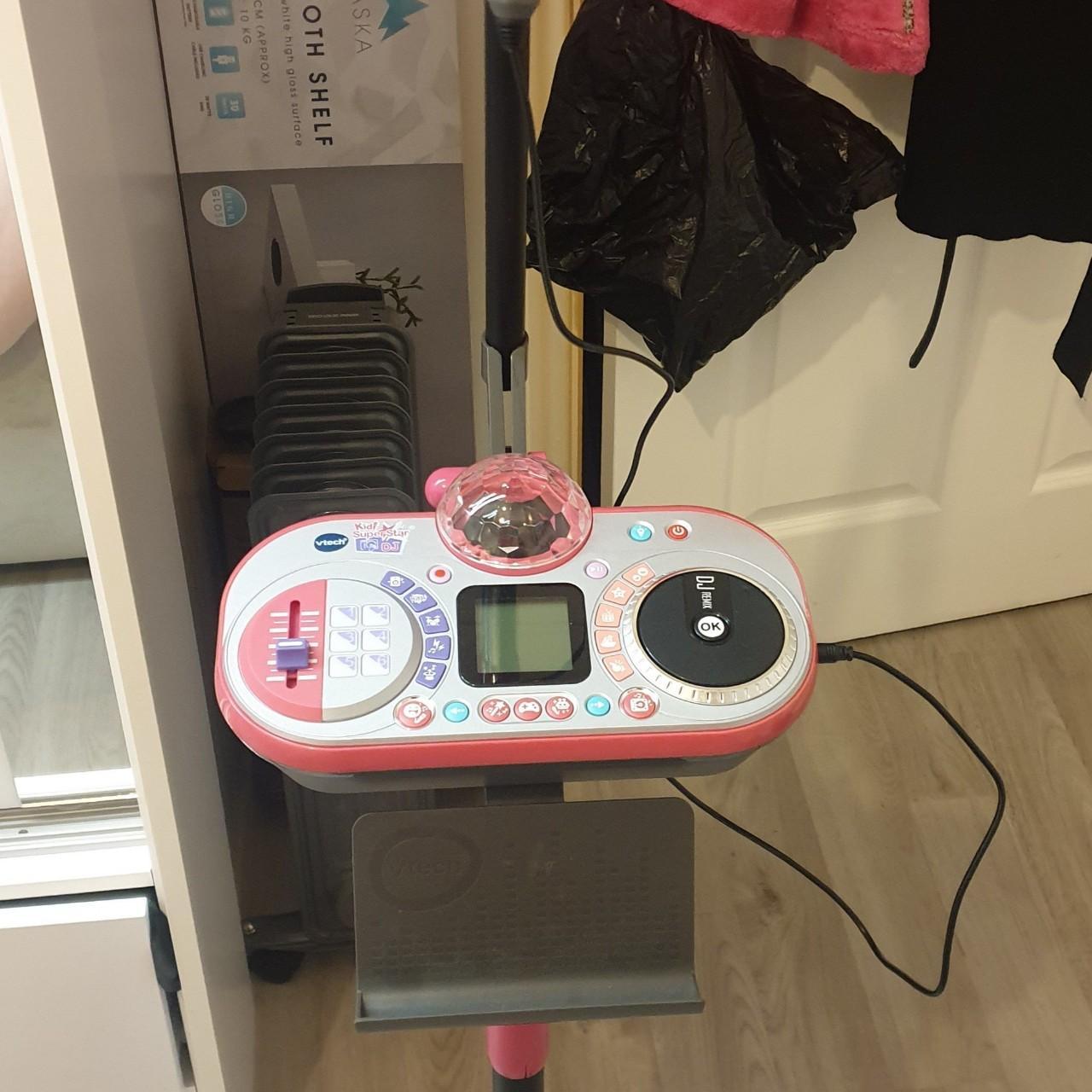 Vtech Kidi Super Star DJ Microphone and Stand... - Depop