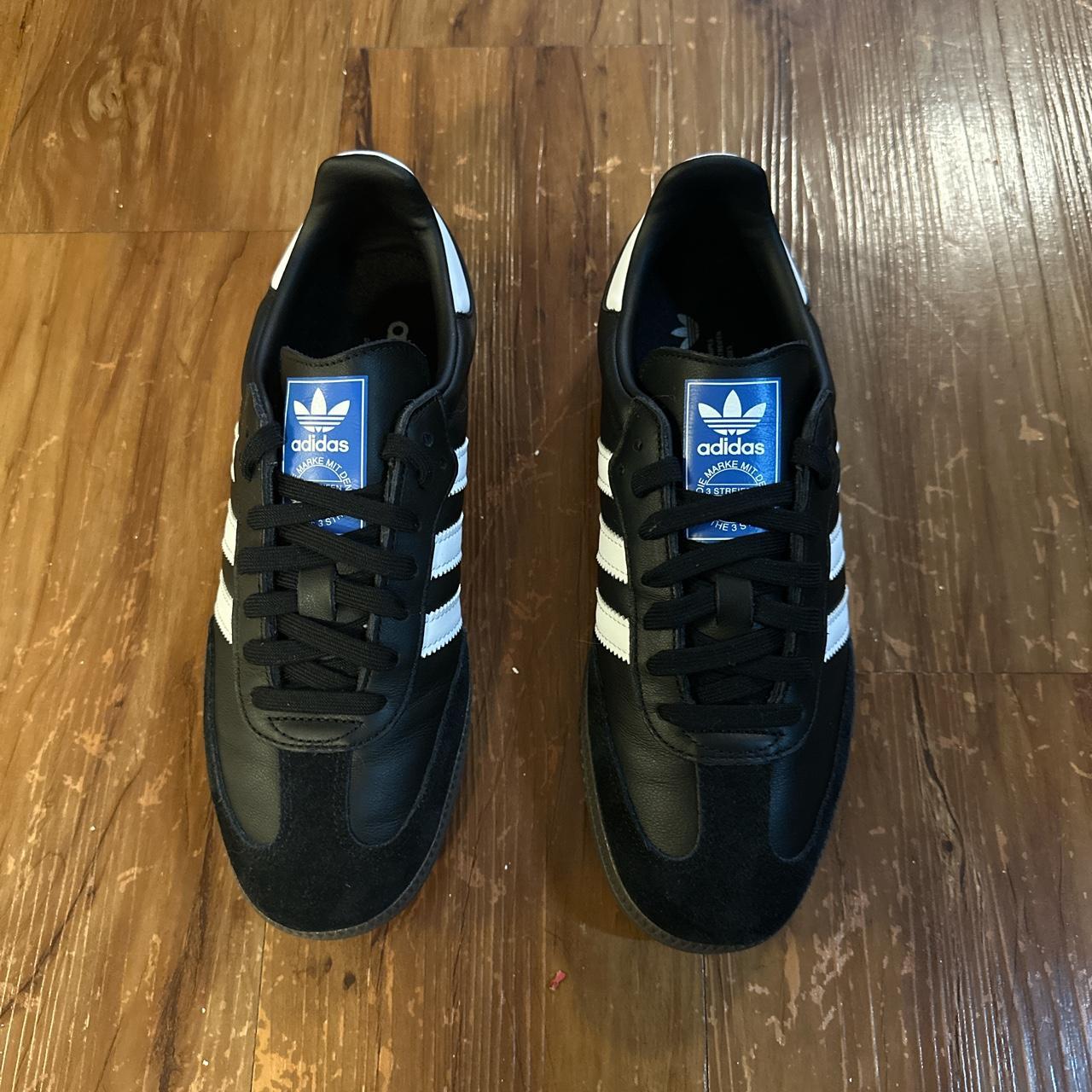 adidas samba og black colorway these are new without... - Depop