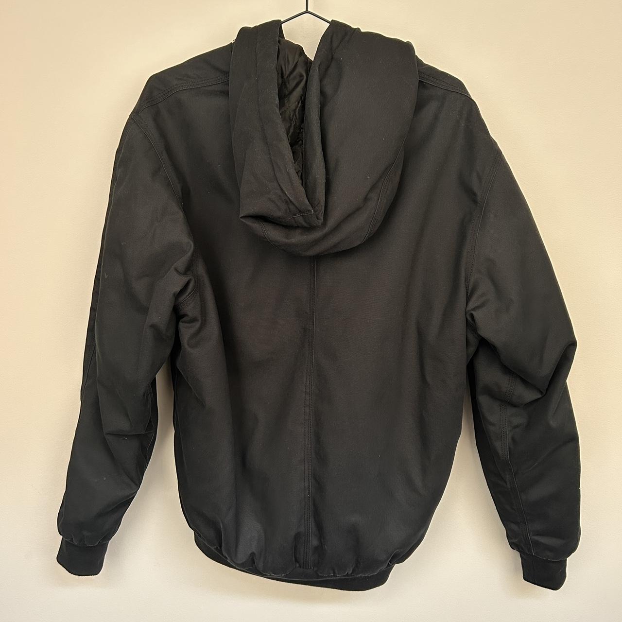Carhartt Zip up coat with hood Size Large - Depop