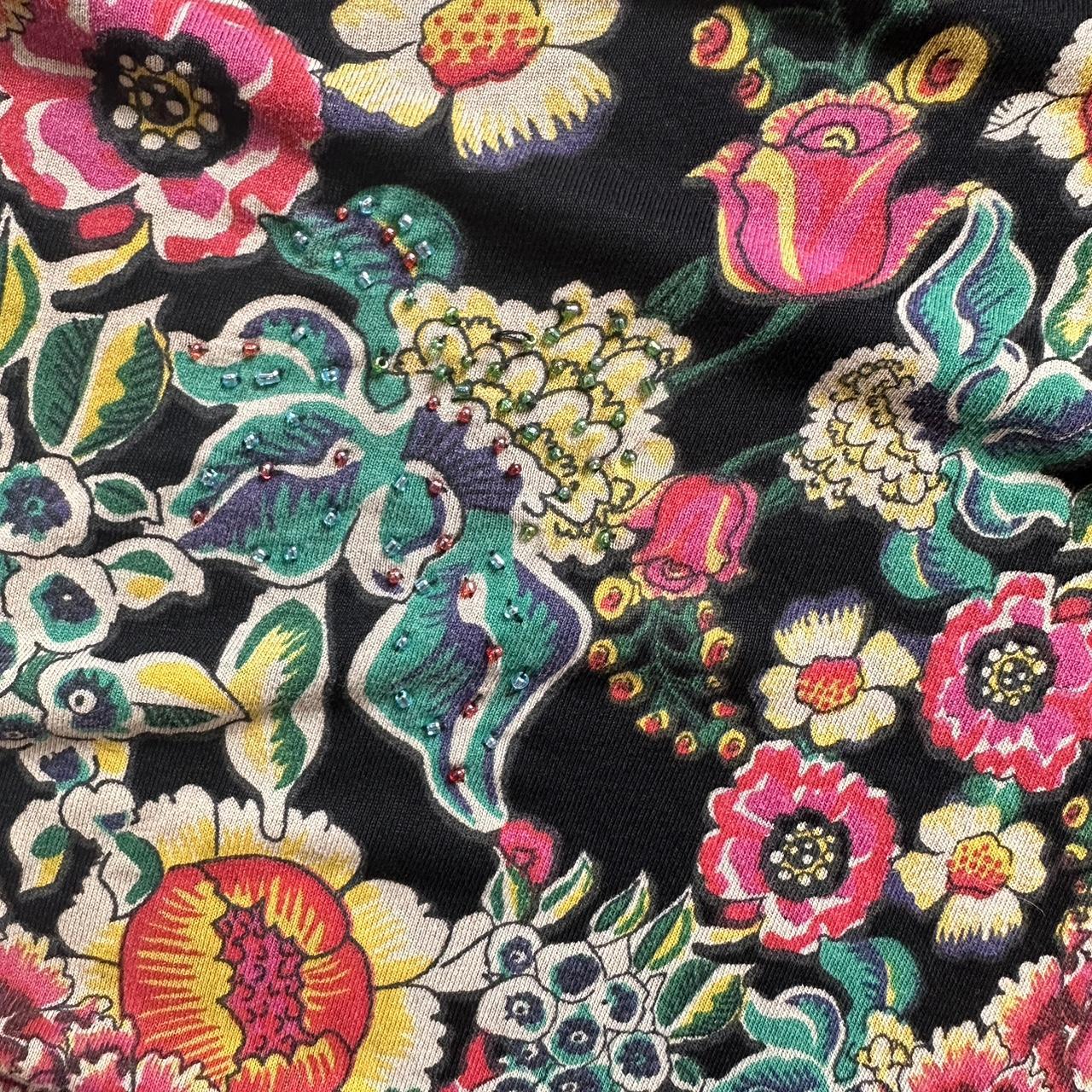 Desigual slouchy shirt with asymmetrical pattern and... - Depop