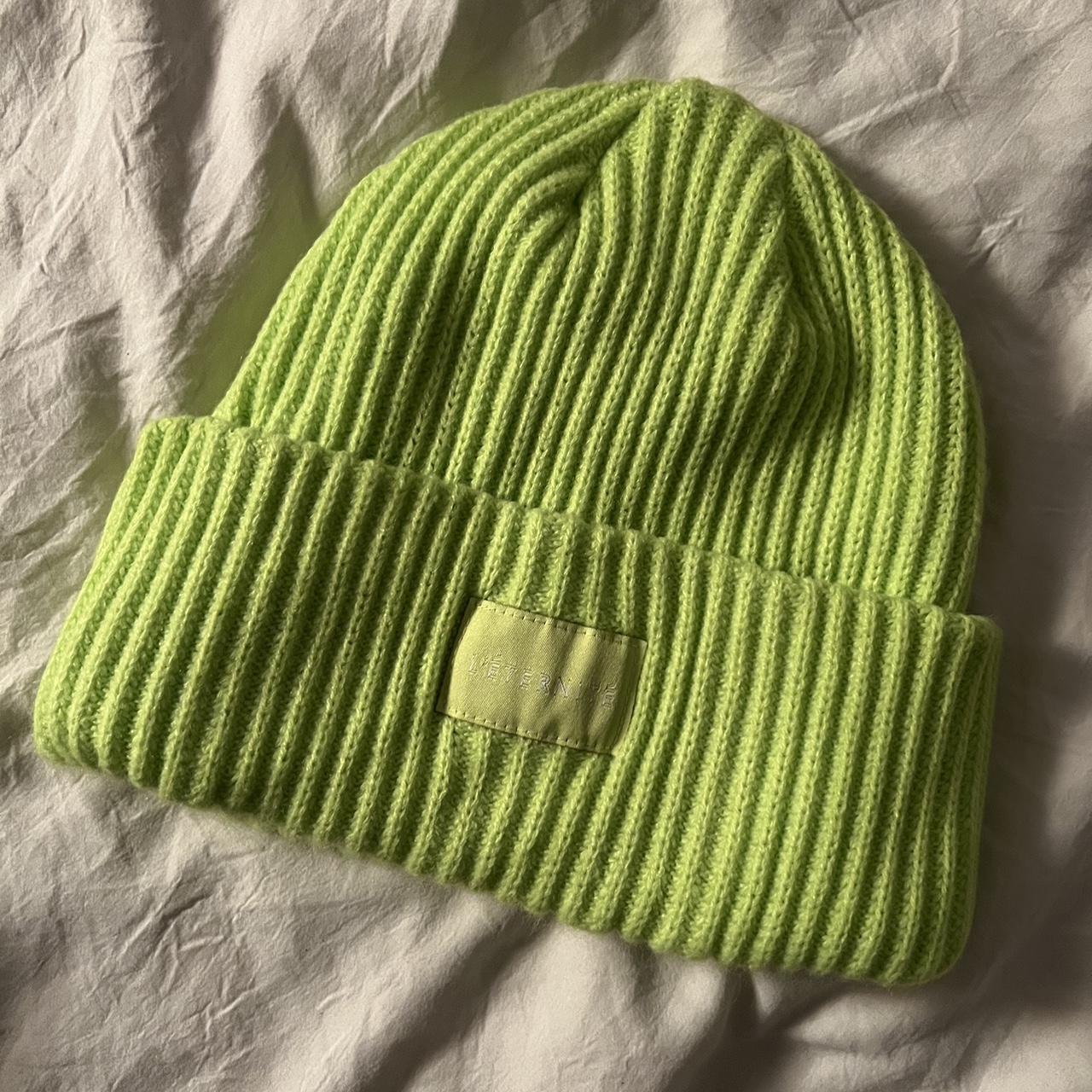 Neon green beanie from an H&M brand l’eternite. Only... - Depop