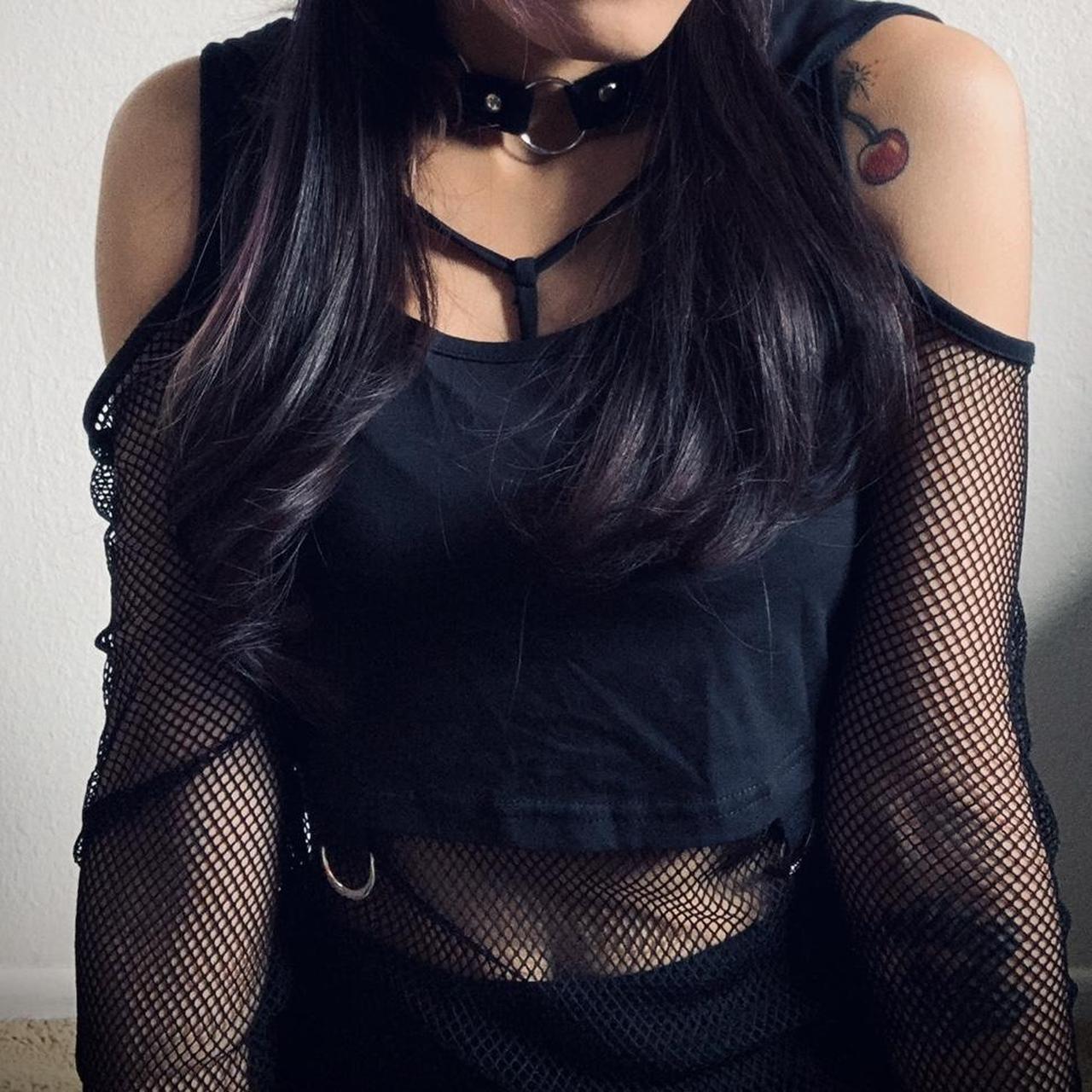 Killstar size xs will fit a small Hooded long sleeve... - Depop