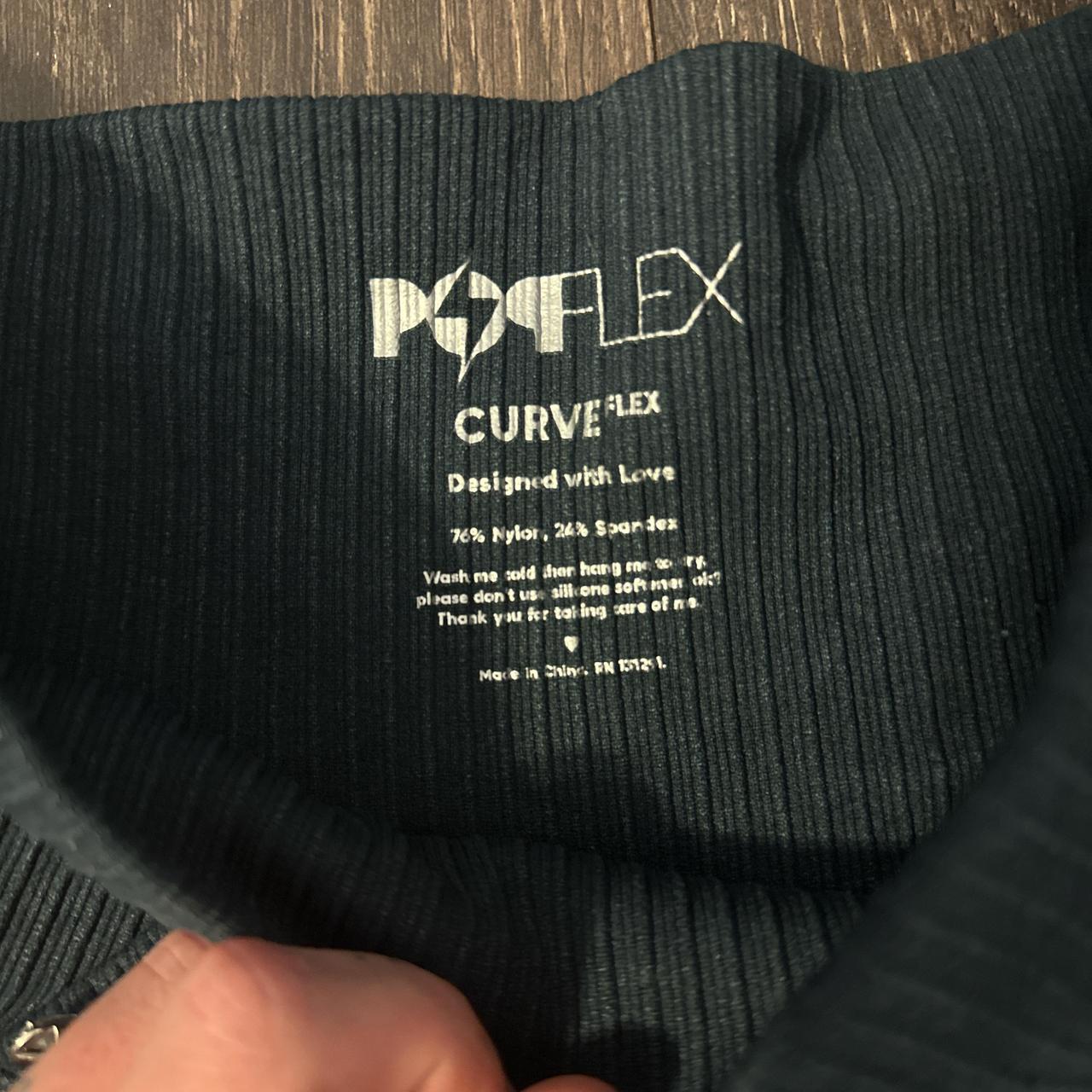 Dark teal blue Popflex Brand Hourglass waist... - Depop