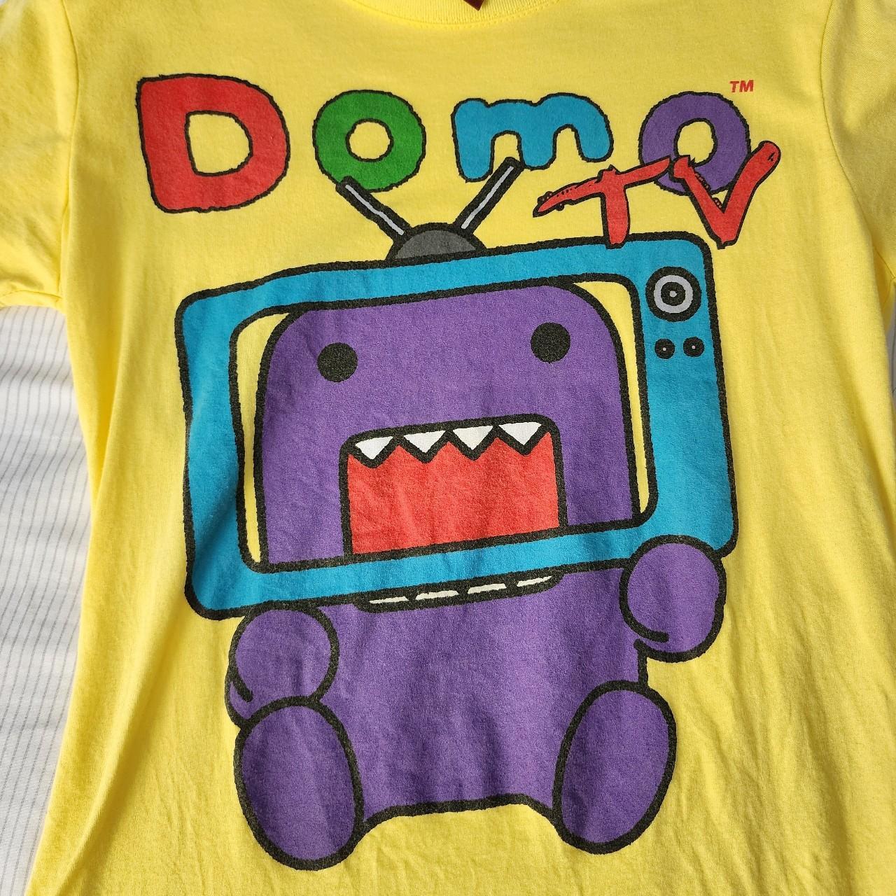 for sale is a rare 2011 domo tv yellow baby tee,... - Depop