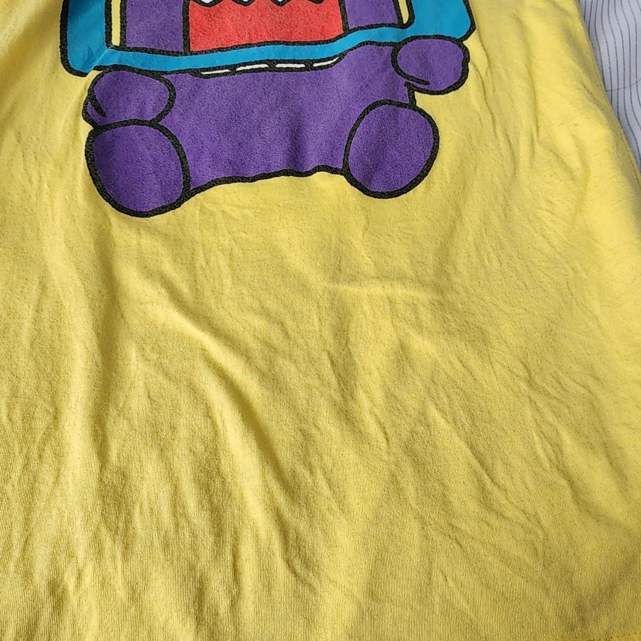 for sale is a rare 2011 domo tv yellow baby tee,... - Depop