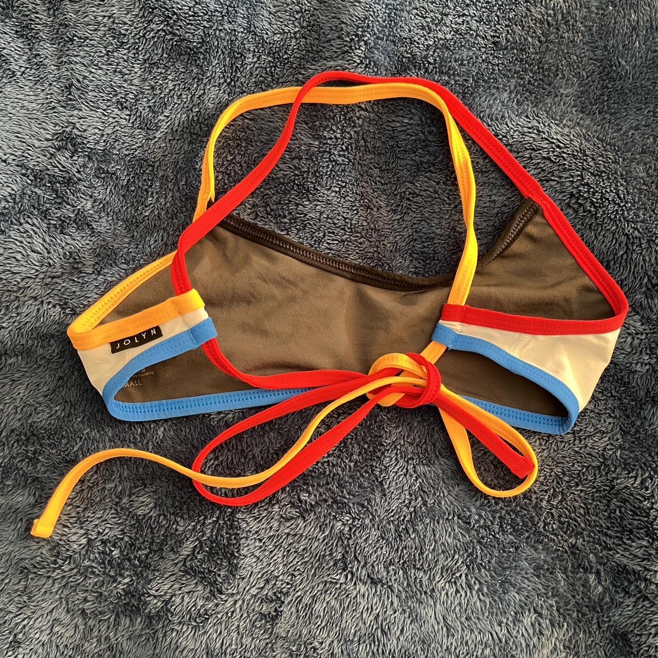 super cute jolyn bikini top, great for swimmers or... - Depop