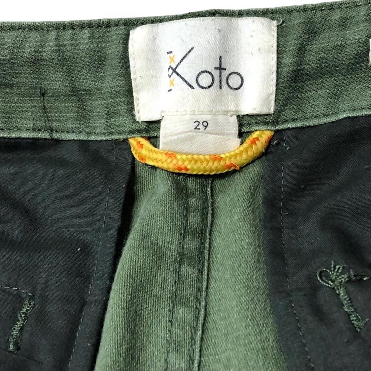 Koto Slim Fit Green Army Cargo Pants Features two... - Depop