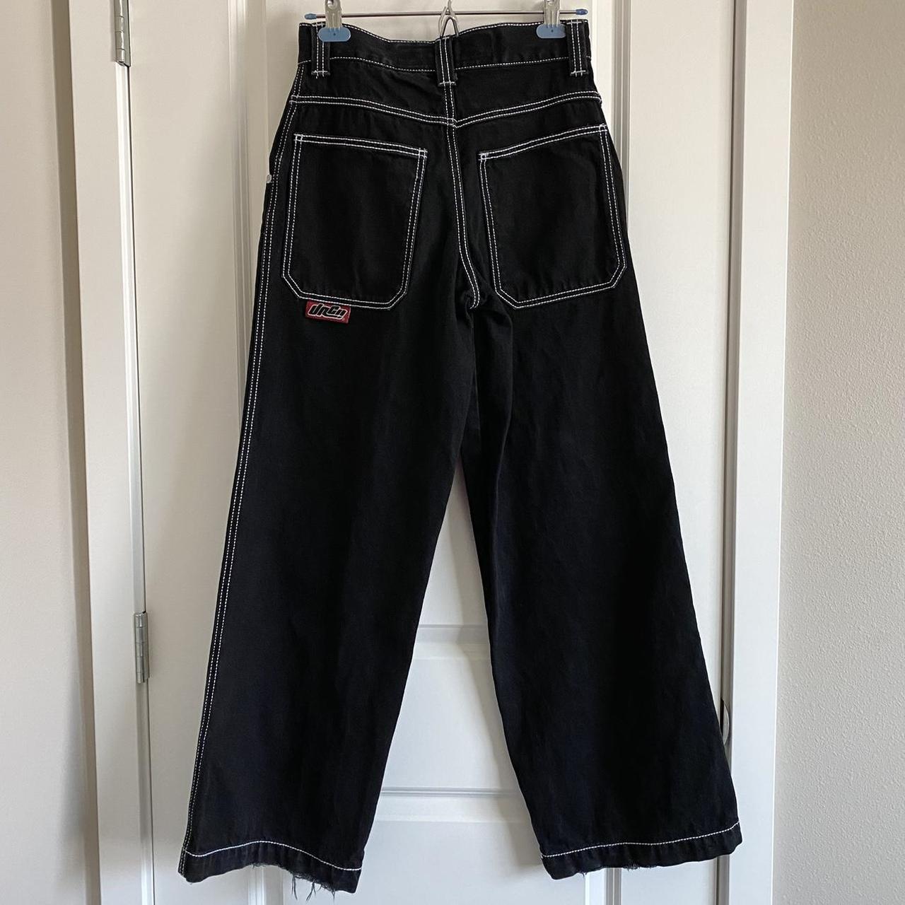 JNCO Pipes Classics black 23” W179 jet black jeans.... - Depop