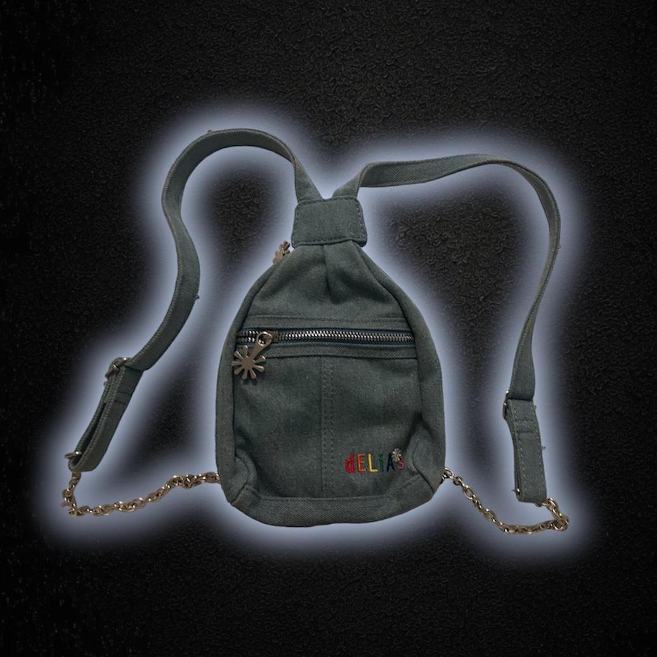 Delia’s denim mini backpack Measurements: 8 in x 2... - Depop