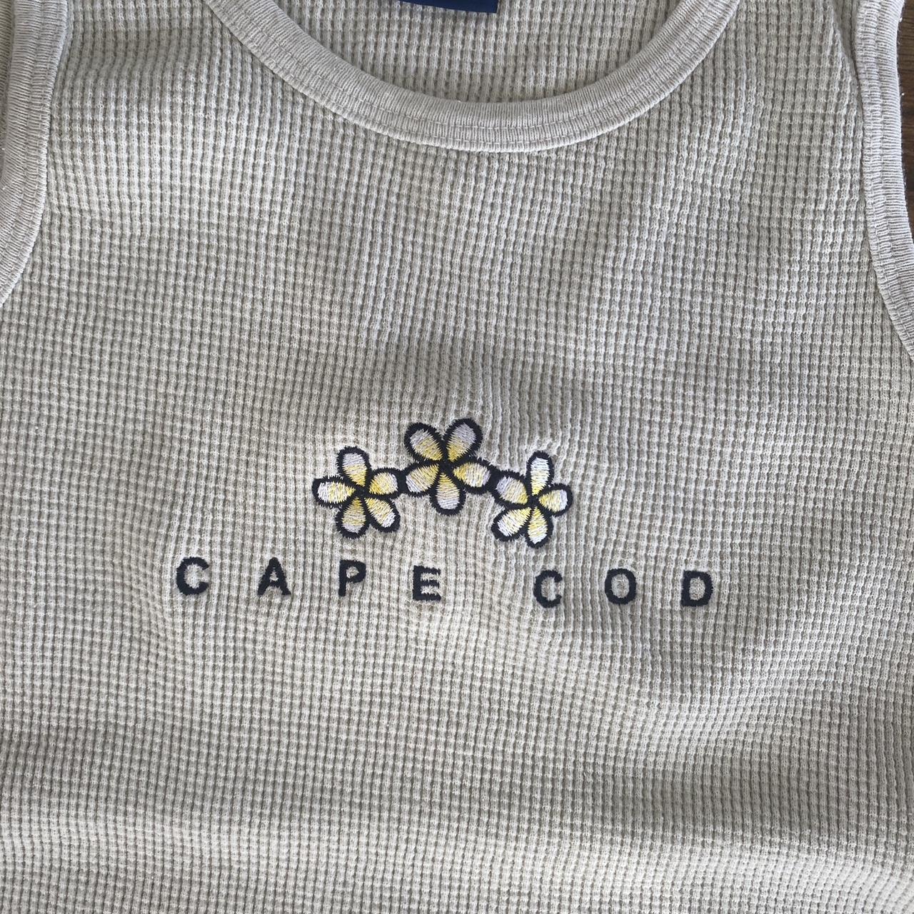 Cute 90s cape cod tank Really cool knit like... - Depop