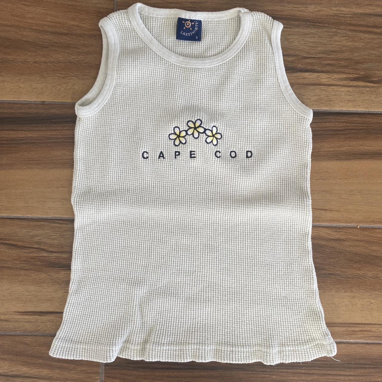 Cute 90s cape cod tank Really cool knit like... - Depop