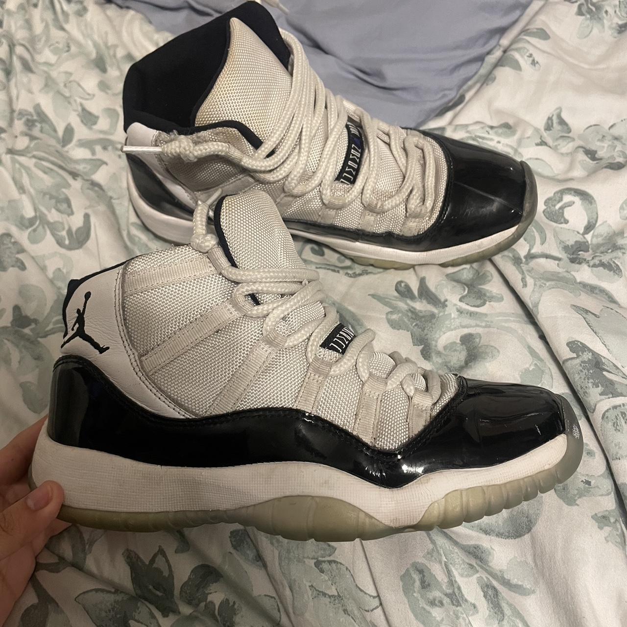 Jordan Black and White Trainers | Depop