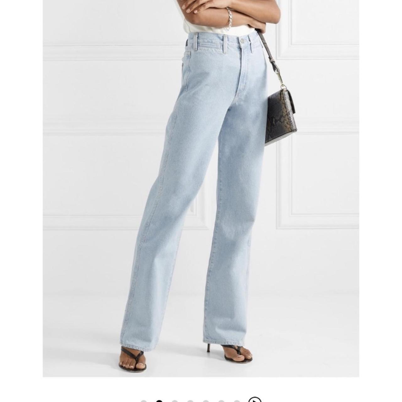 Gold sign pants High rise wide leg jeans Retail $275 - Depop