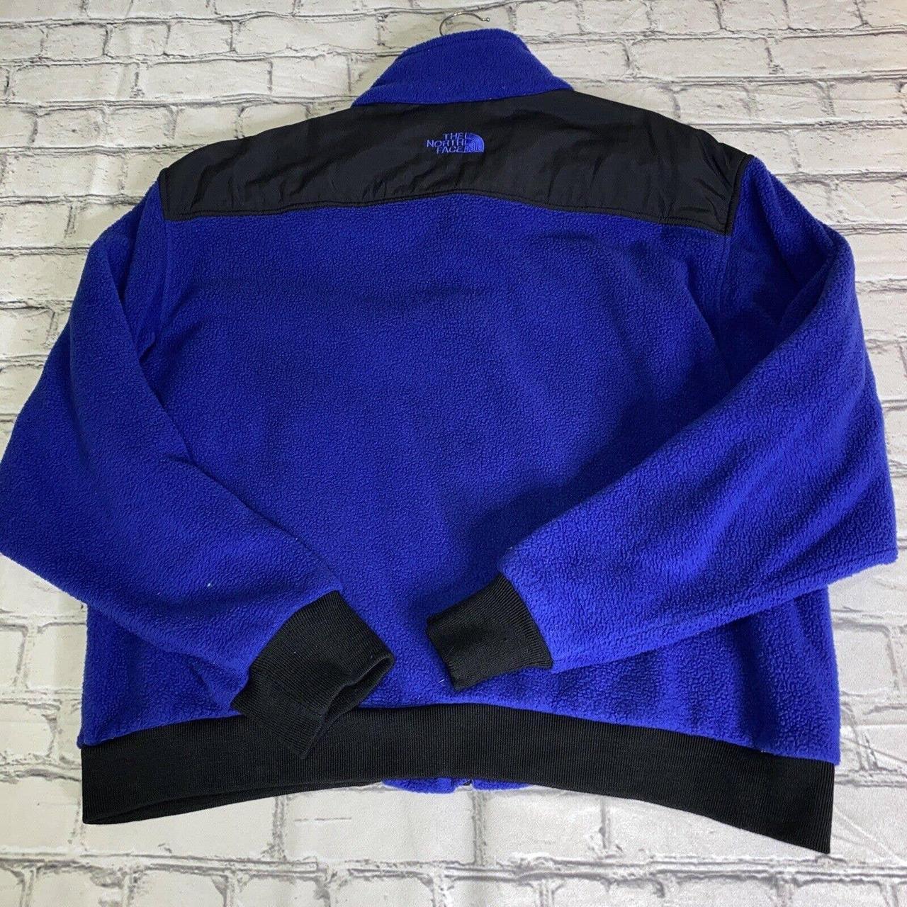 The North Face Steep Tech Fleece Pile Blue And Black... - Depop