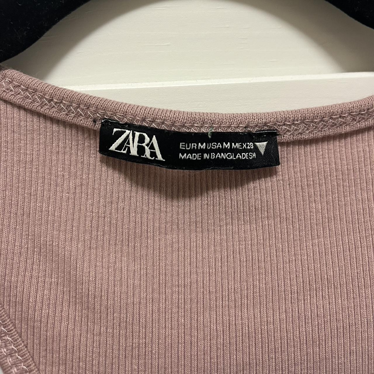Zara ribbed crop top - Depop