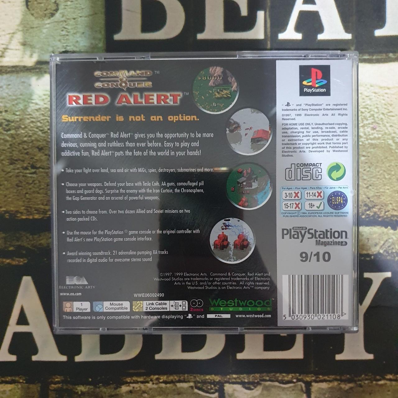 Command & Conquer RED ALERT PS1 Classic game, works... - Depop