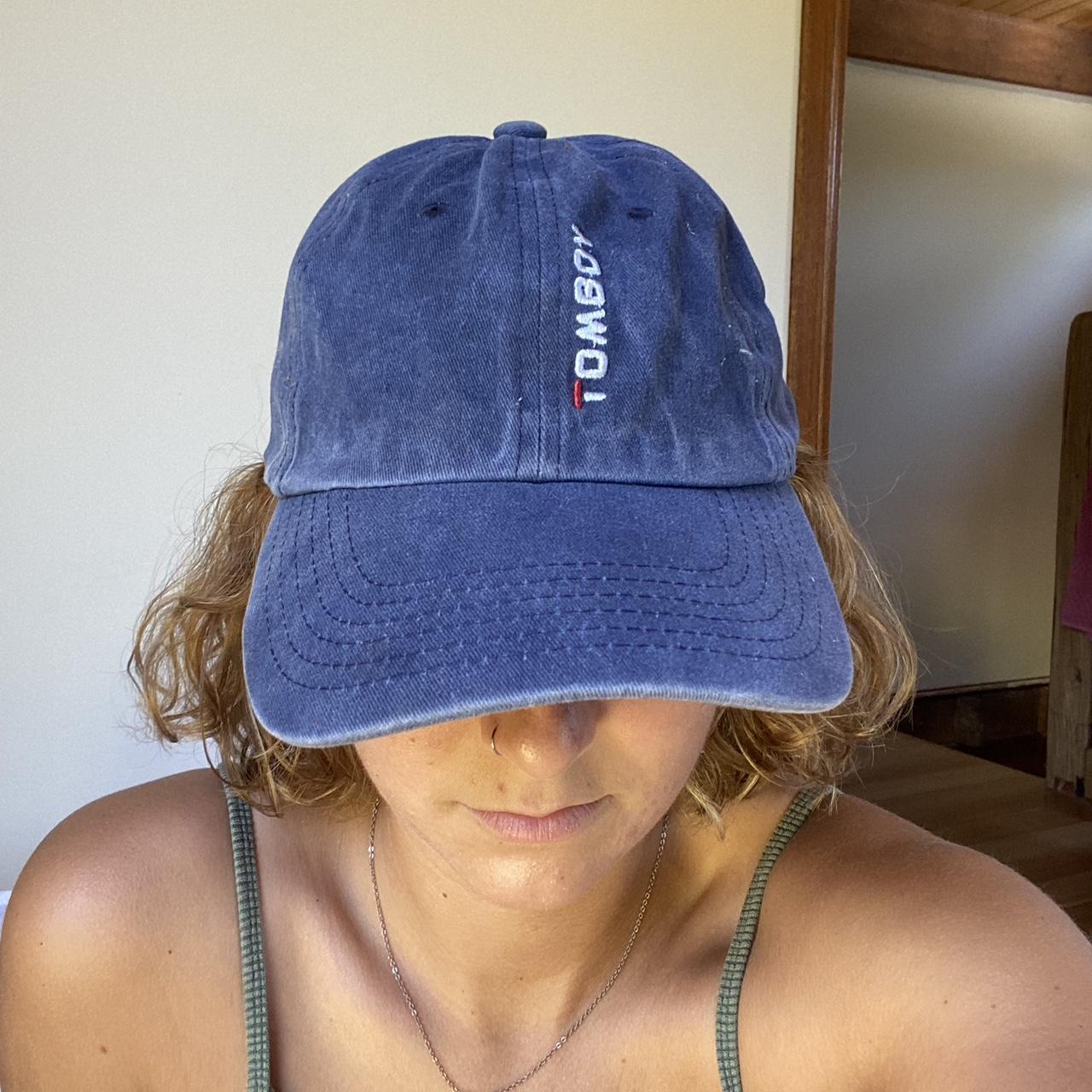 Tomboy cap Washed blue - Depop