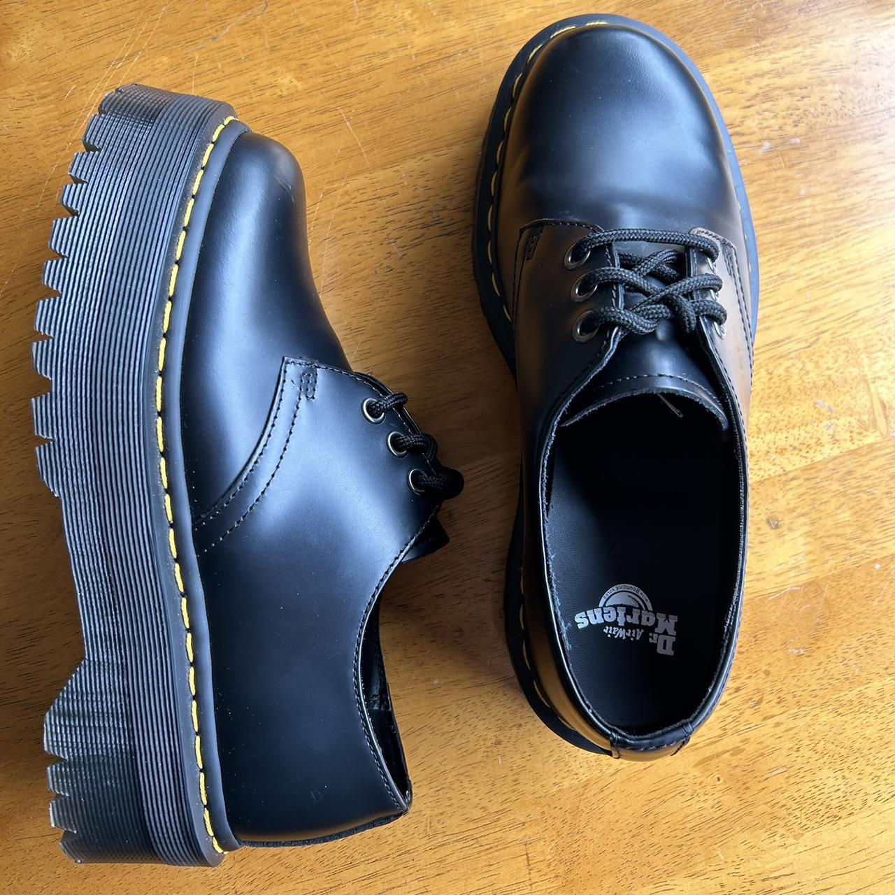 1461 quad dr martens platform sole sizing in... - Depop