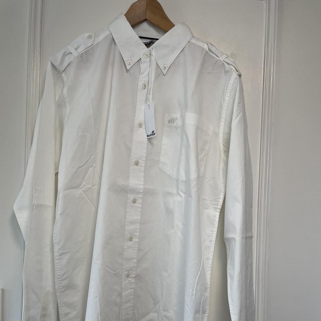 BOXFRESH LONG SLEEVE SHIRT BNT COLOR: White UK... - Depop