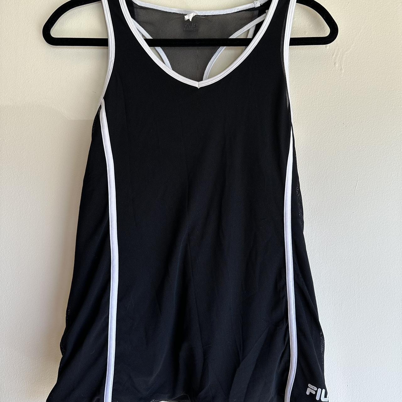 fila black athletic tank // Tag size Medium... - Depop