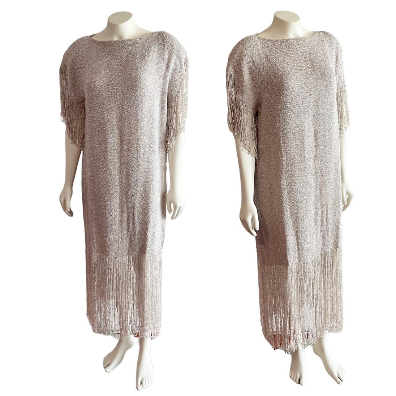 Panache Dress Maxi Hand Woven Dream Weaver Knit... - Depop