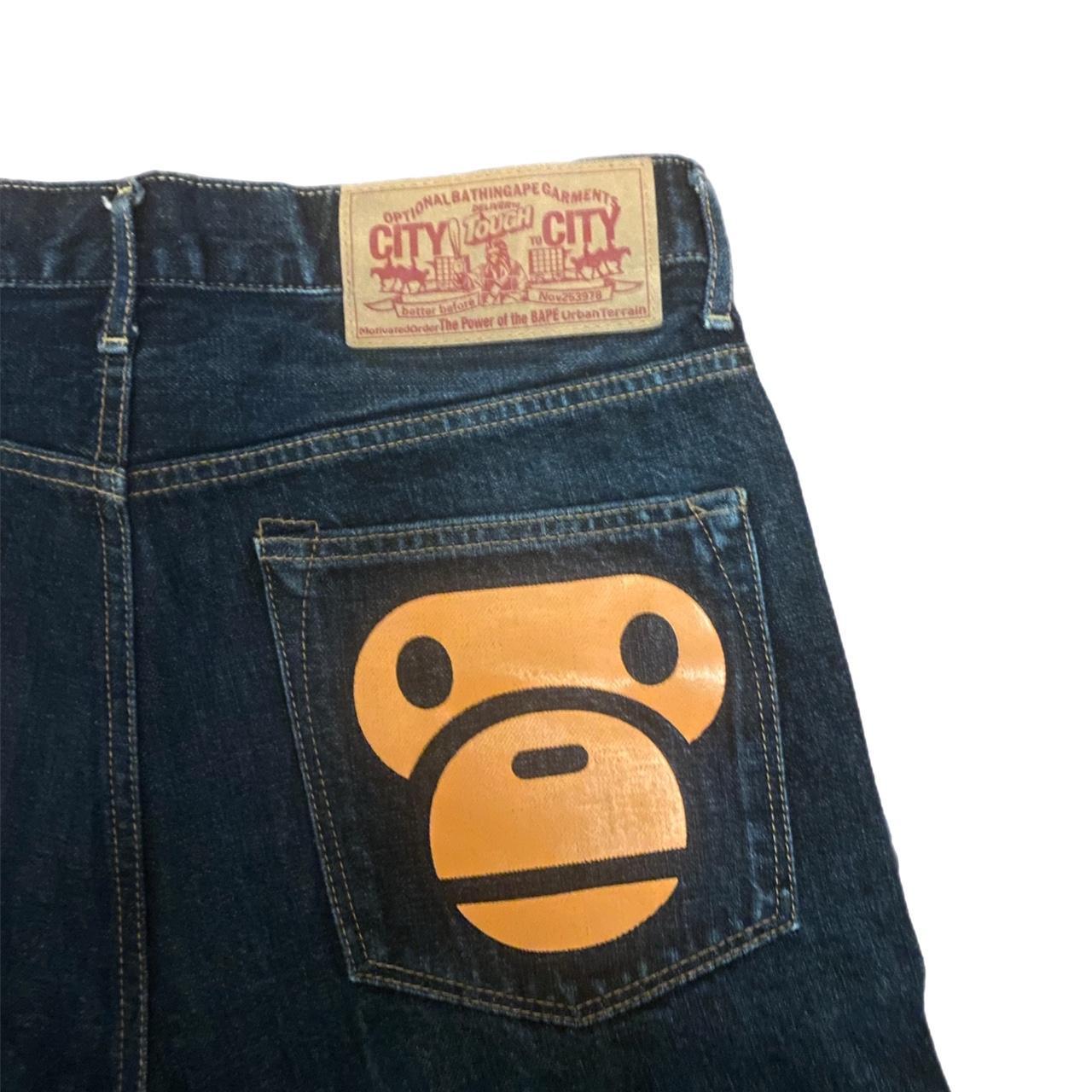 Baby milo jeans —————————————- Bape milo pocket... - Depop