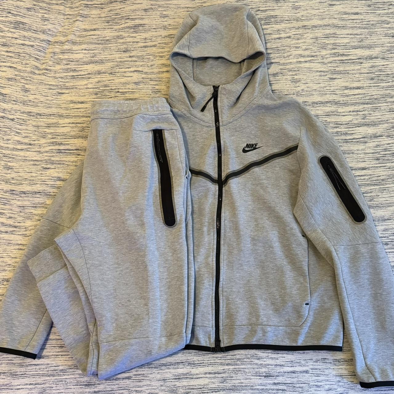 Grey Nike tech fleece tracksuit #tracksuit - Depop
