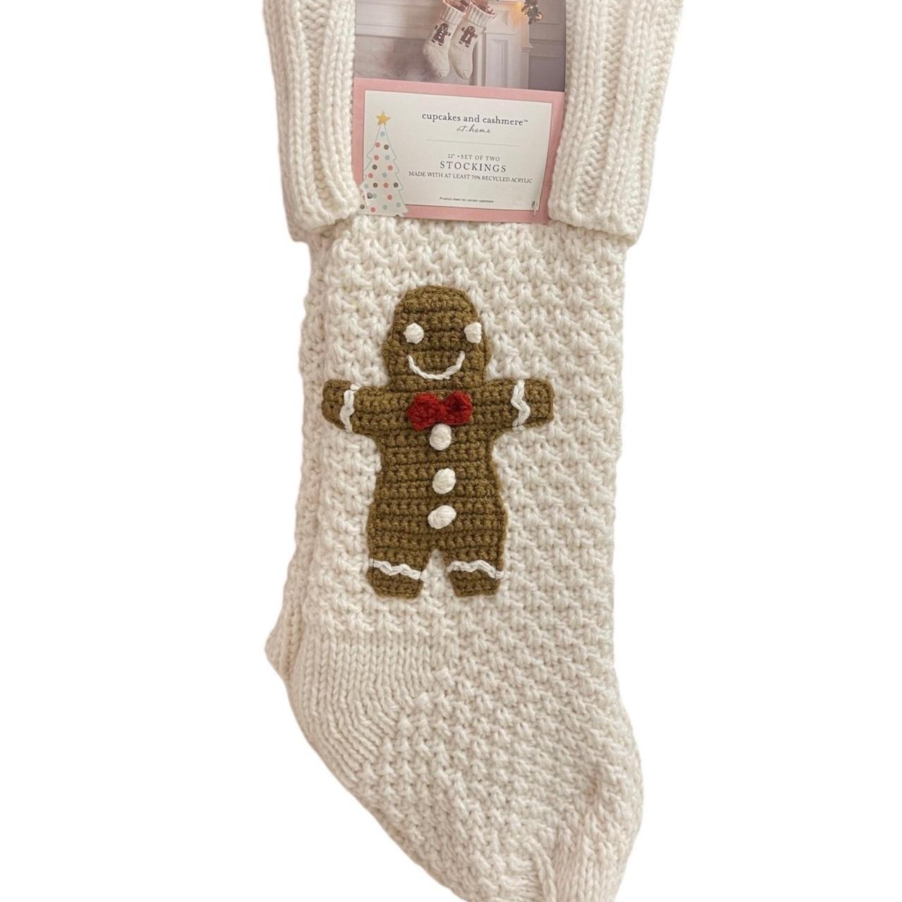 Cupcakes and cashmere gingerbread stockings set of 2... | Depop