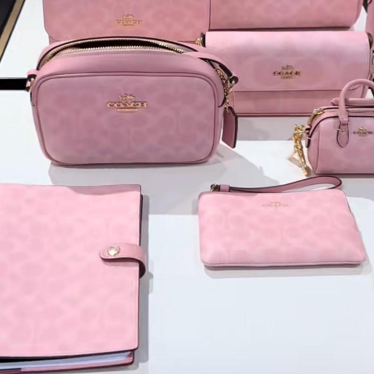 ️ ️ coach pink powder notebook new with tags notebook... | Depop