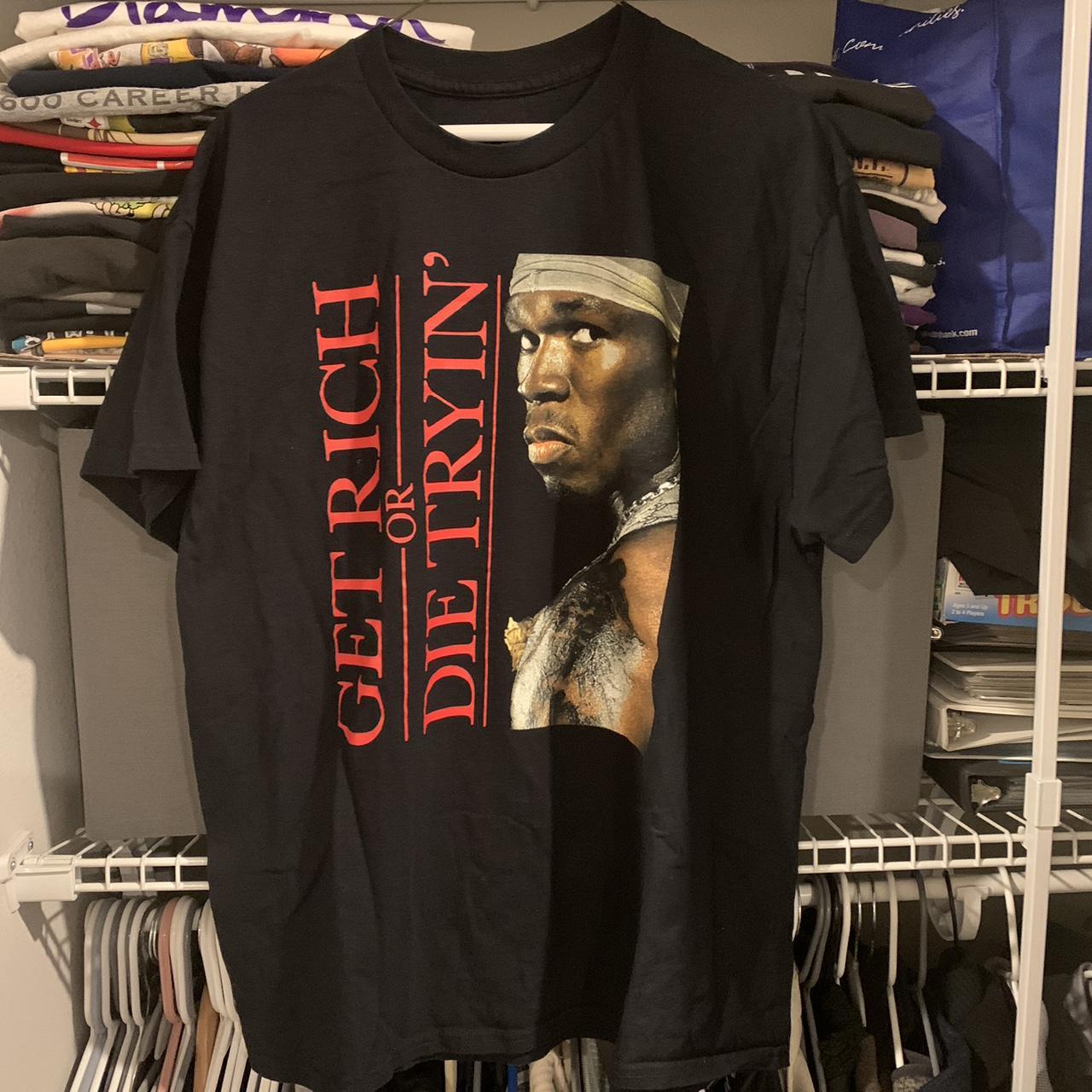 50 Cent 2023 “20 years later” tour tee Get rich or... - Depop
