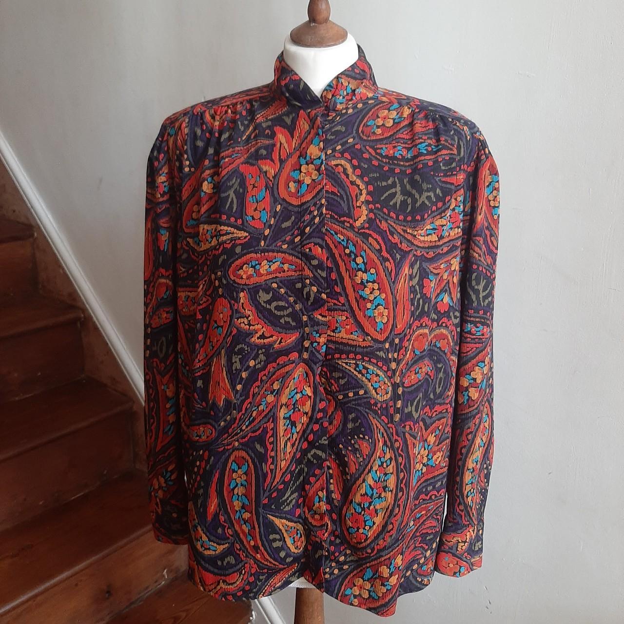 Vintage 80s paisley blouse A fab 80s blouse by... - Depop