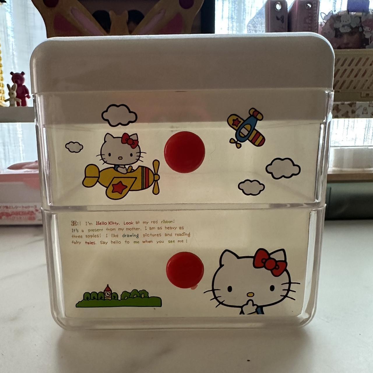 miniso sanrio hello kitty storage box -comes with... - Depop