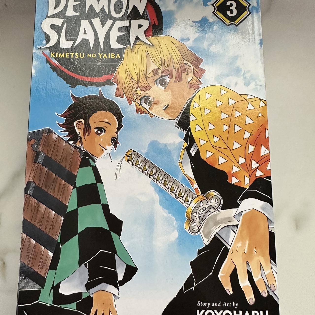 demon slayer first 5 manga’s -practically new i... - Depop