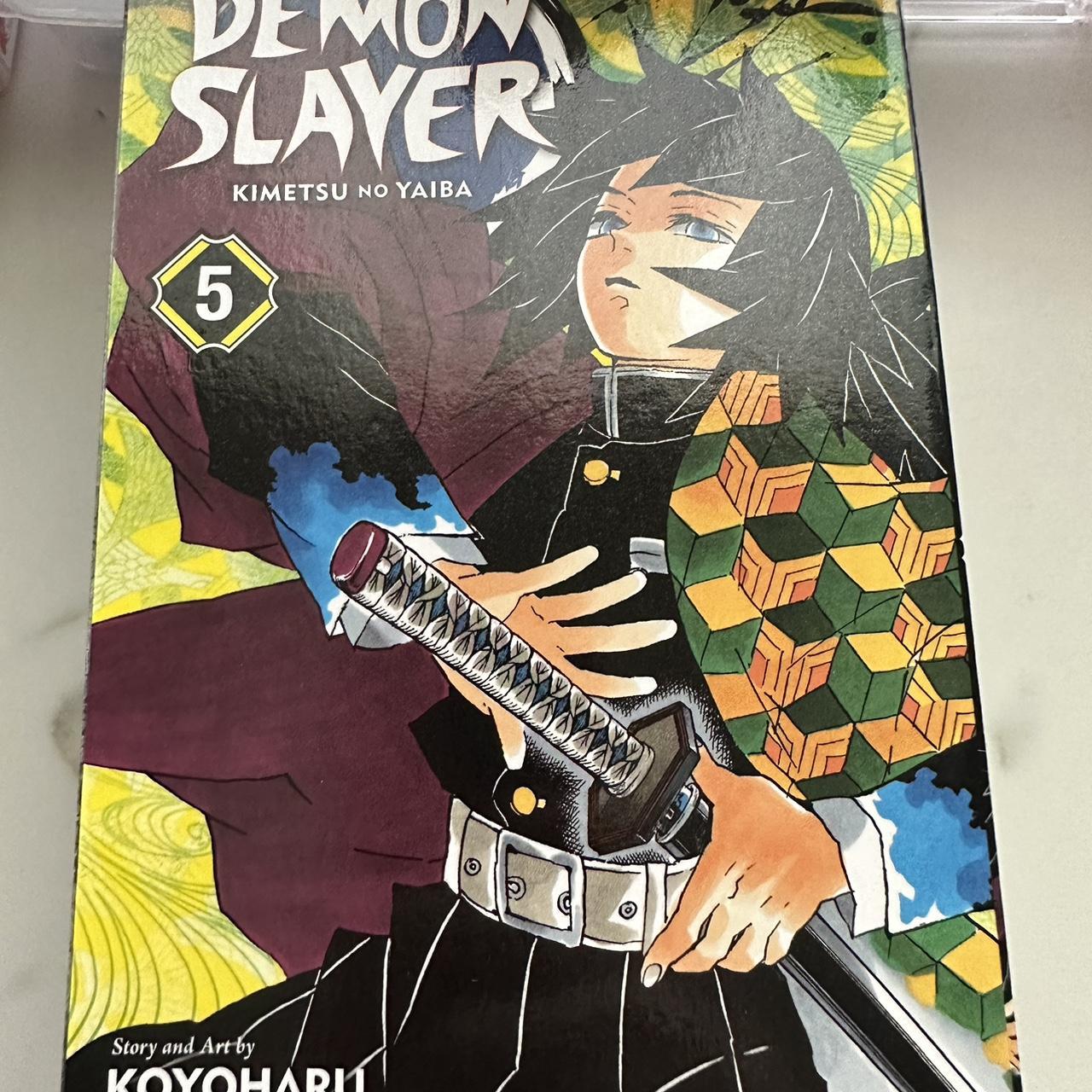 demon slayer first 5 manga’s -practically new i... - Depop