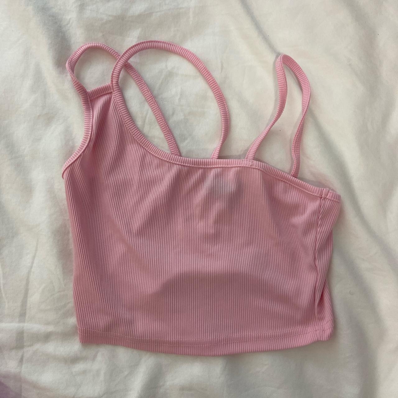Strappy bubble gum pink going out top!! Would fit XS... - Depop