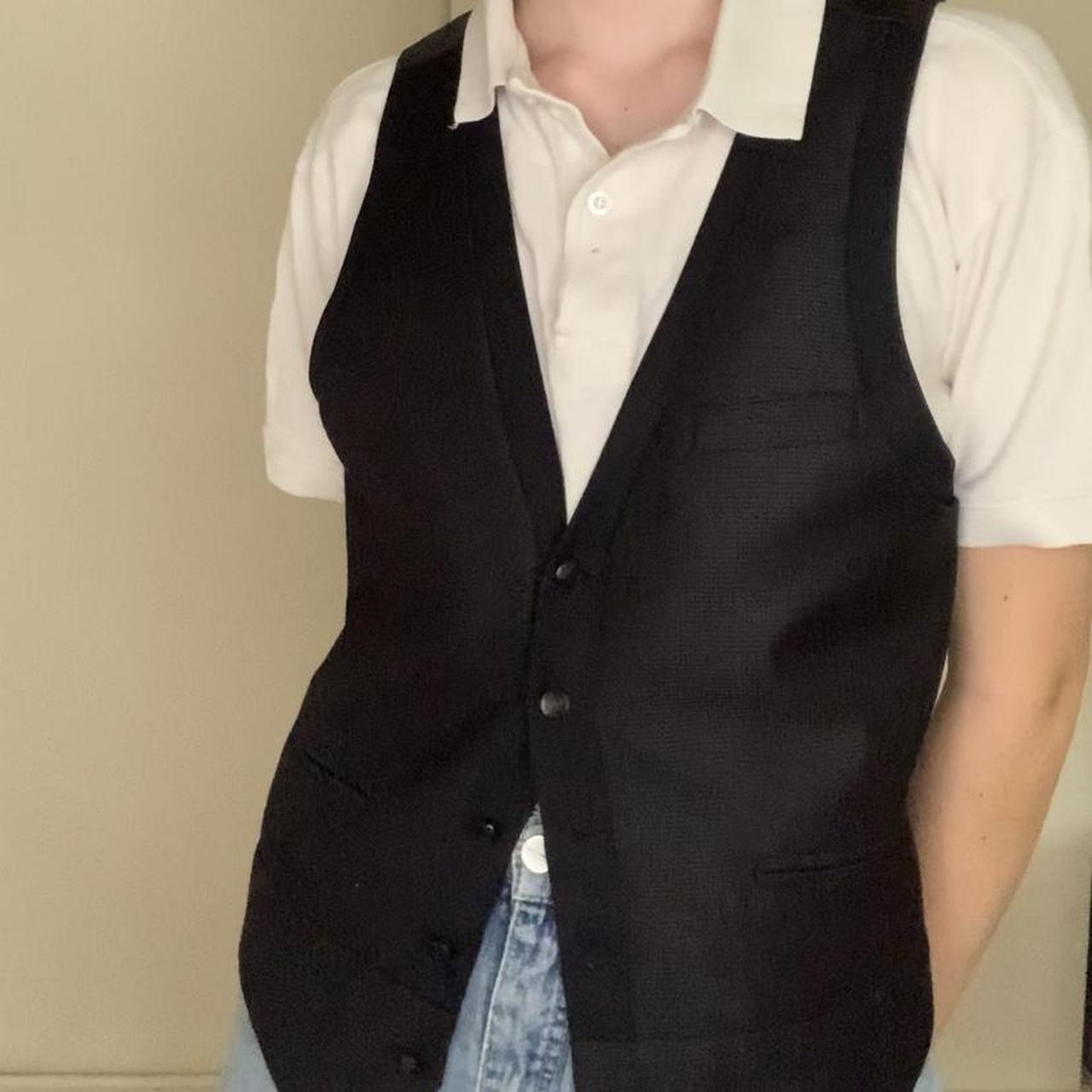 Button up suit vest double layered For fit, I am... - Depop