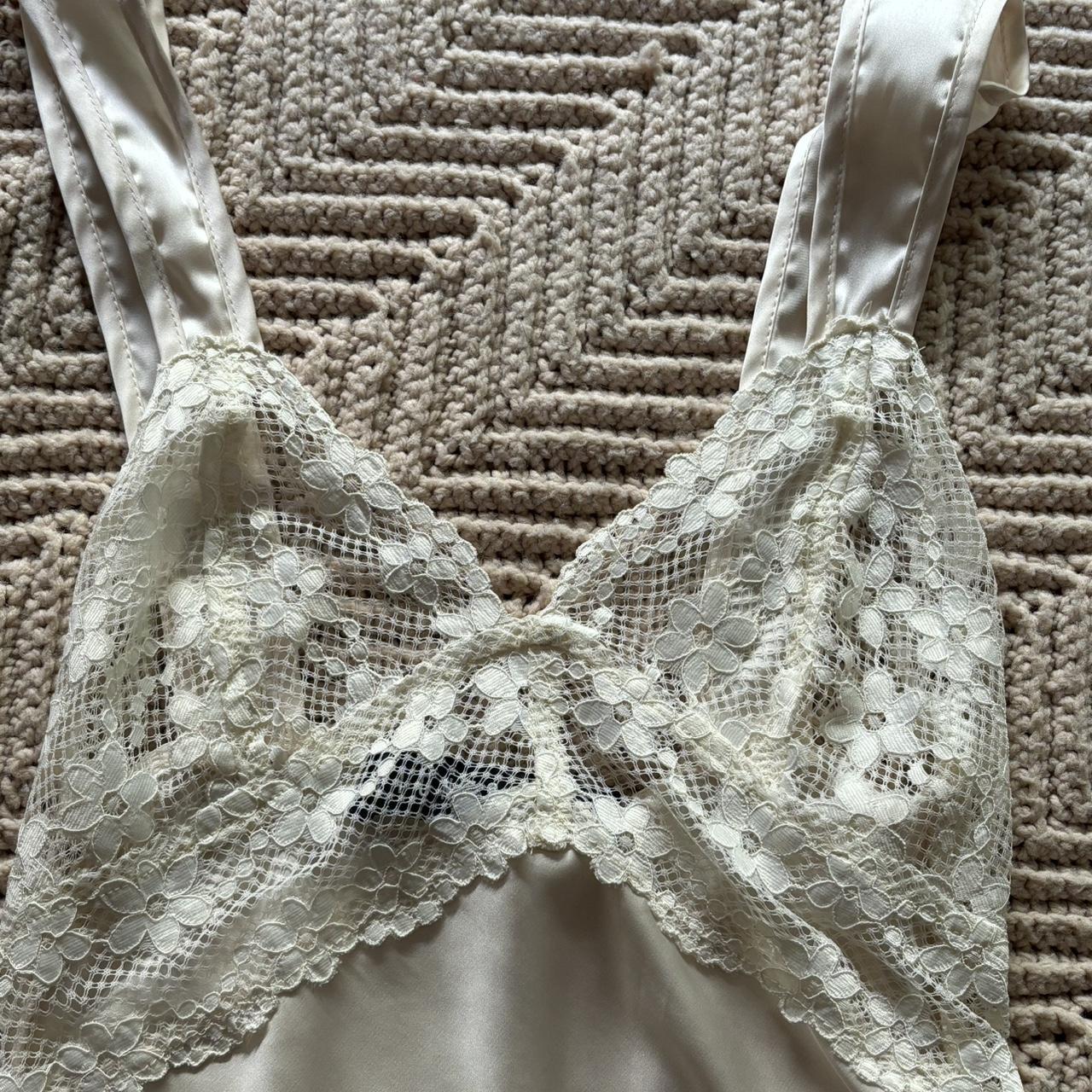 princess polly white mini dress lace detailing,... - Depop