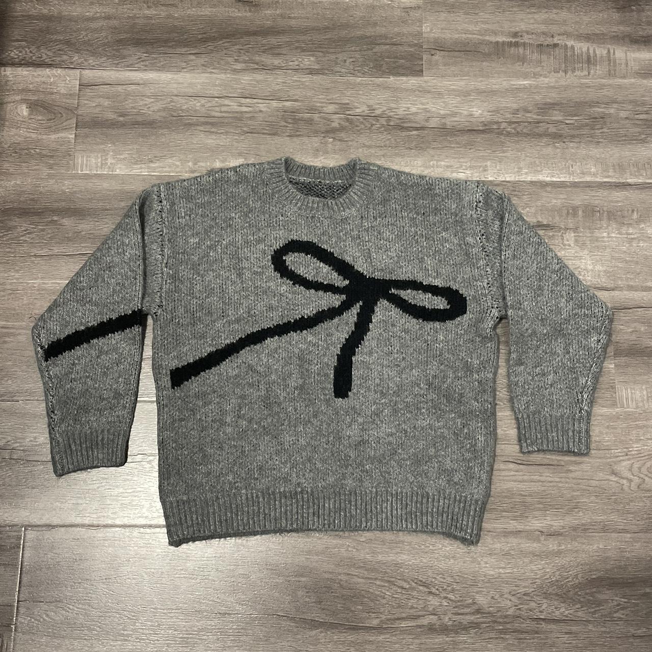 cider gray chunky sweater - Depop