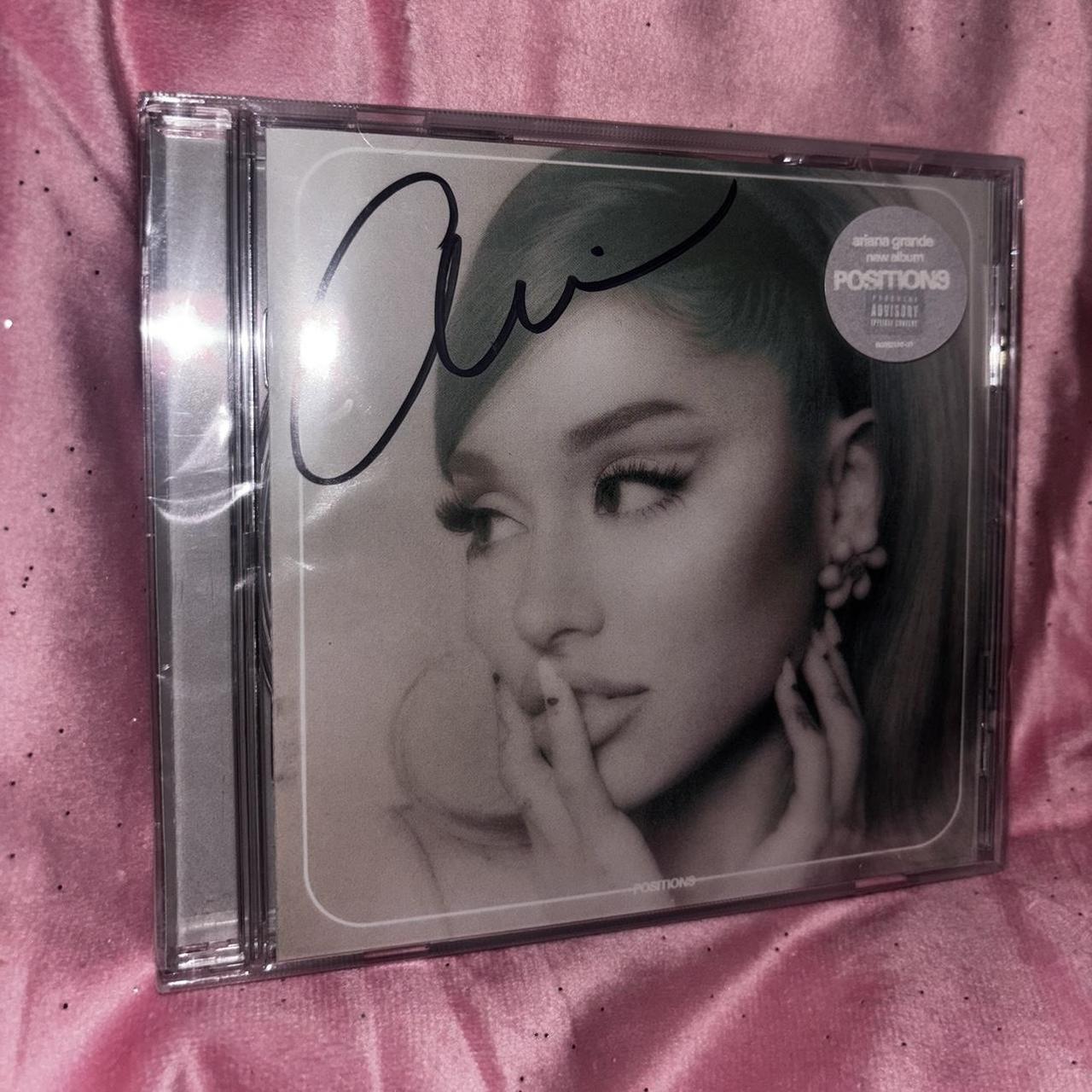 un-opened signed positions ariana grande album cd