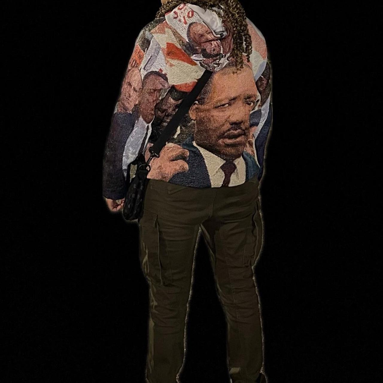 Tapestry Hoodie MLK Design + Silk Hood From Gallery... - Depop