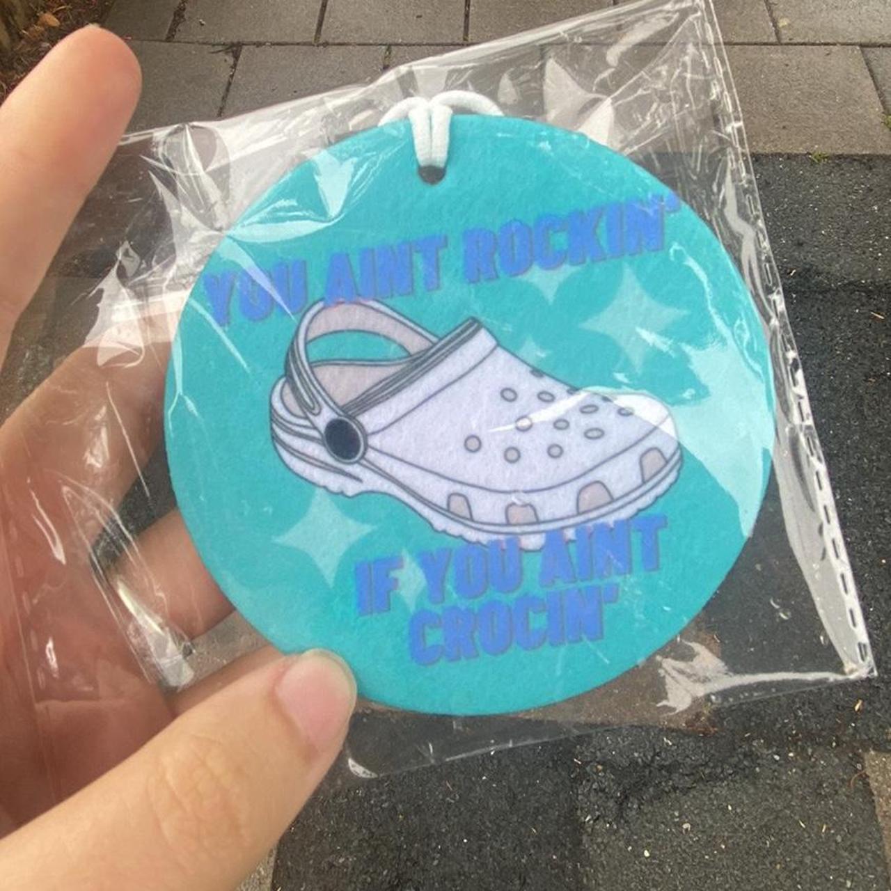 Fresh linen scented car crocs air freshener. Come... - Depop