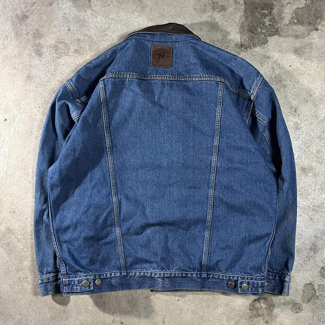 90s Marlboro Jean Jacket Size: Large Defects:... - Depop