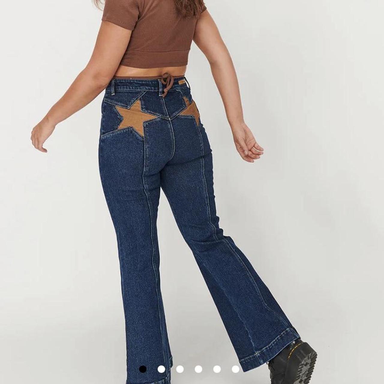 cutest ghanda stargazer high waisted flare... - Depop