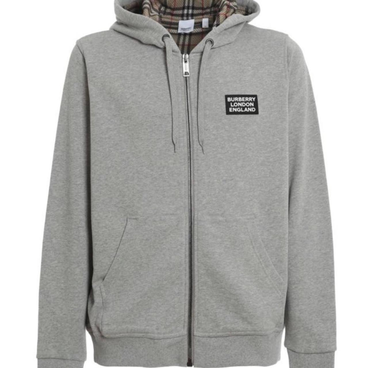 Burberry London England Hove Mesh Zip Up Check... - Depop