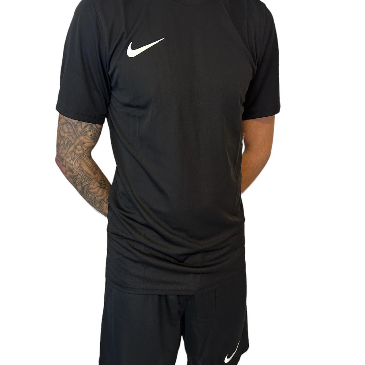 Nike Dri-Fit Full Set - Black • Crewneck • Short... | Depop