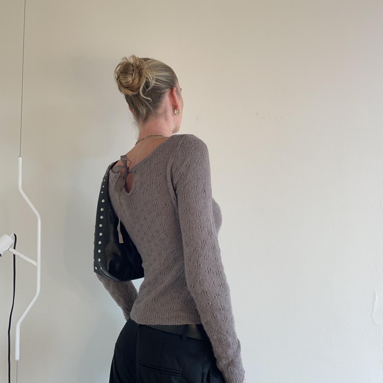 Most beautiful vintage knit top Flattering neckline... - Depop