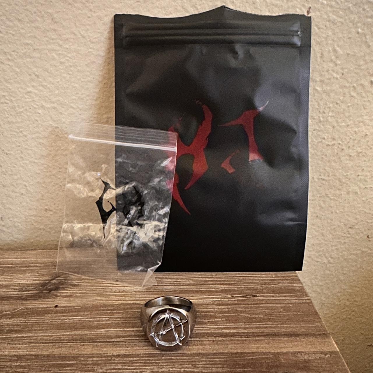 Hard Jewelry Anarchy Signet Ring Size... - Depop