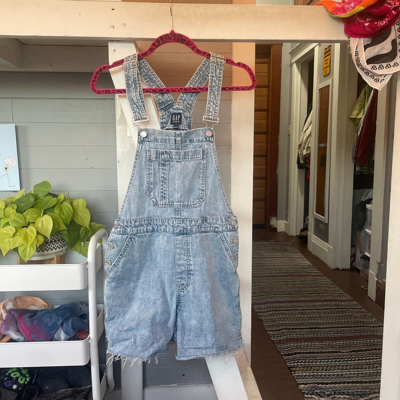 Gap Women's Blue Dungarees-overalls | Depop